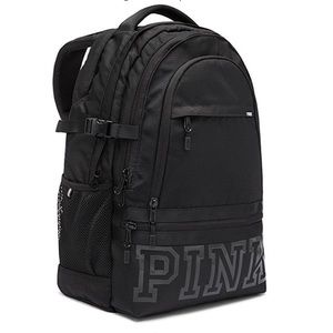 PINK Victoria's Secret | Bags | Salevs Pink Collegiate Campus Backpack ...